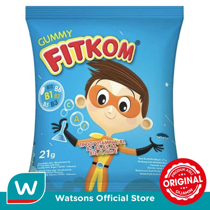 Jual Fitkom Gummy Suplement Blue 21g | Shopee Indonesia