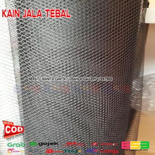 Jual Bahan Jala Tebal Kaku Kain Jaring Lapisan 100 x 150 cm Meteran ...