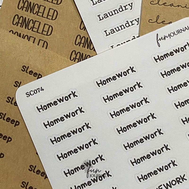 Jual SCRIPT STICKER STIKER SHEET PART 2 UNTUK JOURNAL JURNAL PLANNING ...