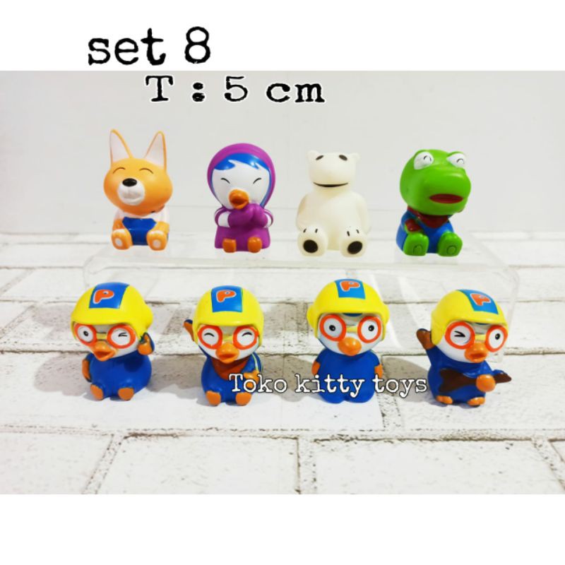 Jual mainan pororo figure set 8 pcs | Shopee Indonesia