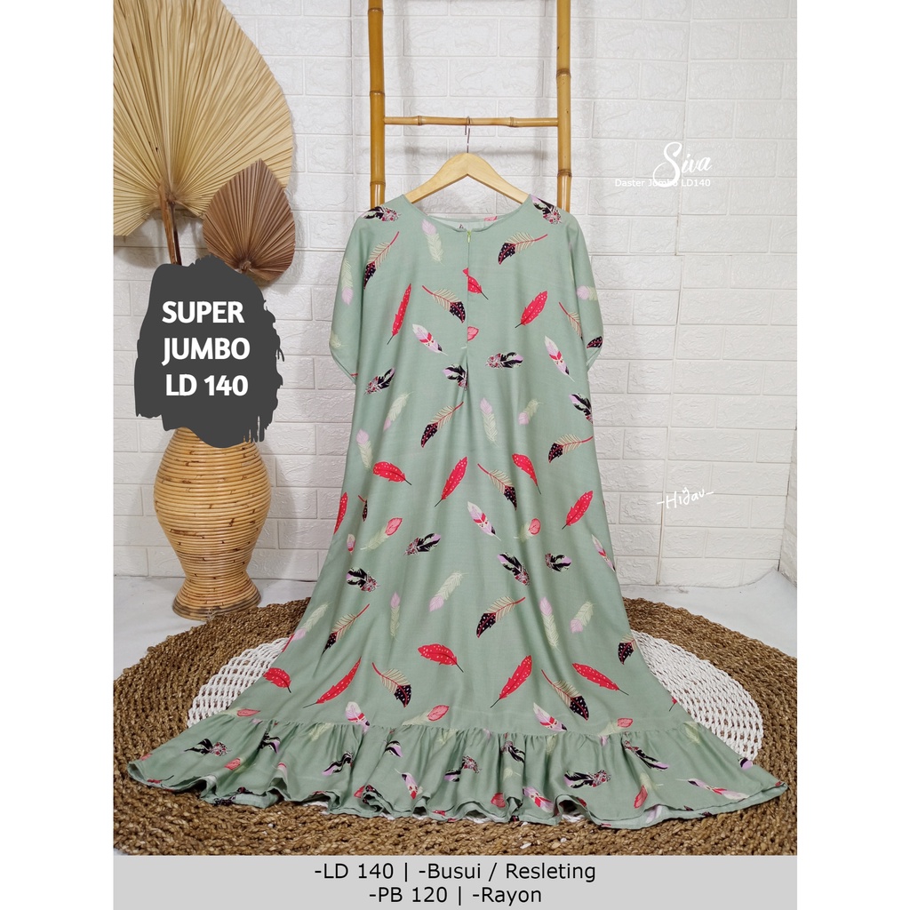 Jual LD 140 Daster Long JUMBO Rempel Busui Friendly Rayon | D140 KBI ...