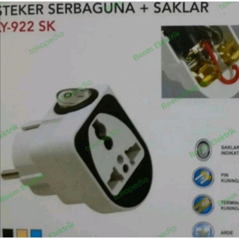 Jual Over Steker MULTI Serbaguna+saklar On/Off LOYAL Ly-922SK | Shopee ...