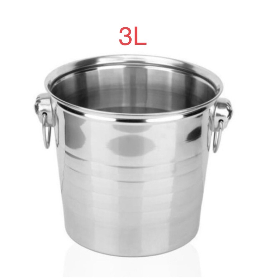 Jual Ice Bucket Stainless / Tempat Es Batu Ember Stainless 3L , IB-S3L ...