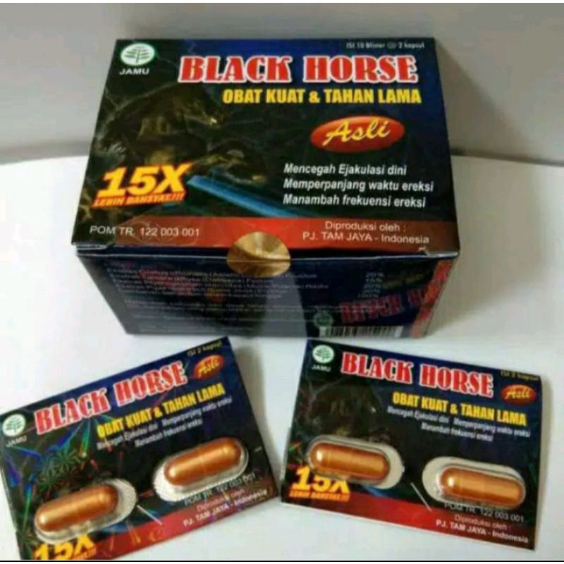 Jual Black Horse Kapsul Kuat Tahan Lama Original | Shopee Indonesia