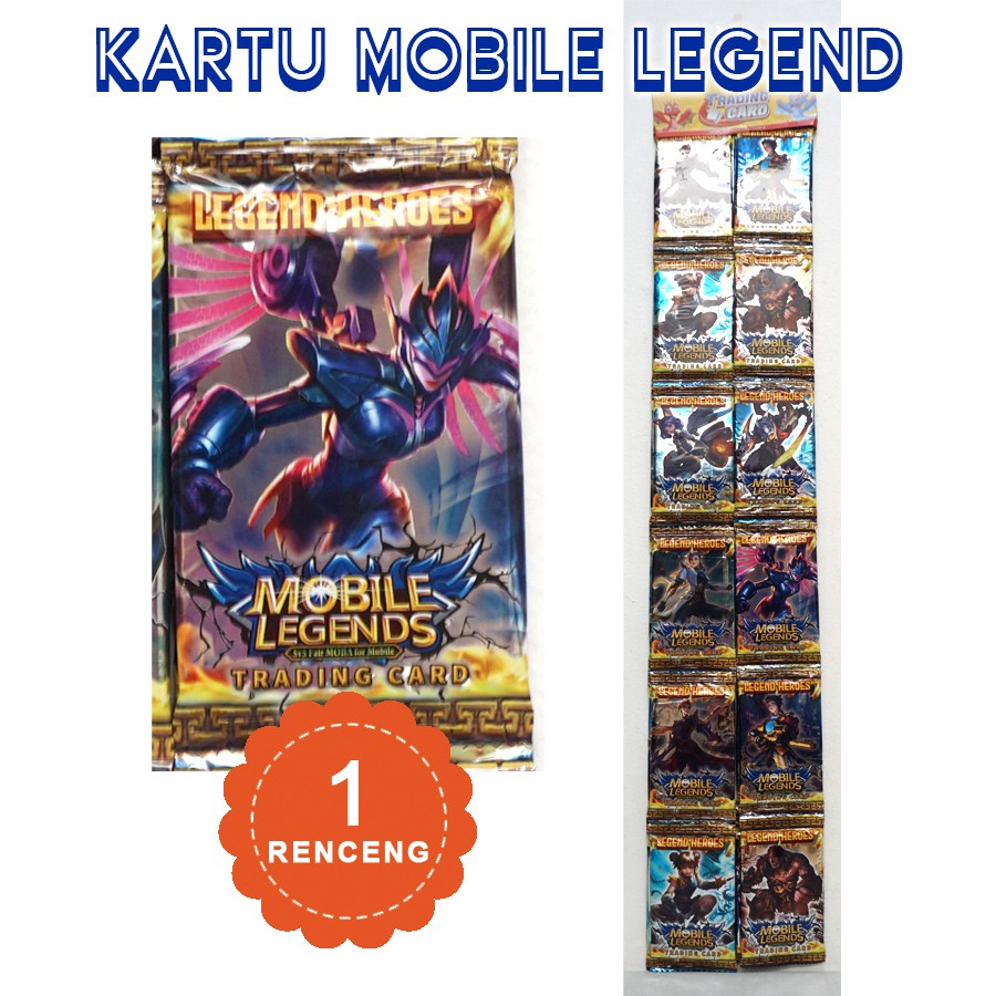 Jual Kartu Mobile Legend Trading Card 1 renceng 24pcs - KARTU MOBILE ...
