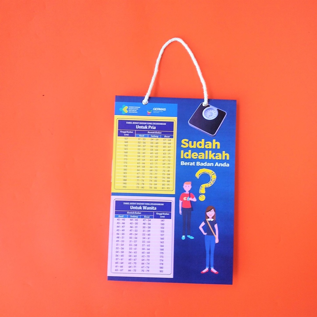 Jual Poster Gantung - Hard Poster Sudah Idealkah Berat Badan Anda ...