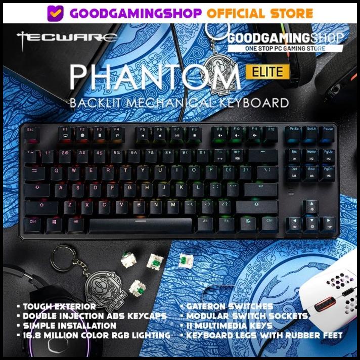 Jual Tecware Phantom Elite 87 - Gaming Keyboard - Gat Brown | Shopee ...