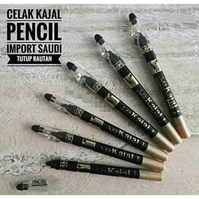 Jual (COD) Celak Kajal Celak Arab/Celak Pencil Waterproof plus Rautan ...