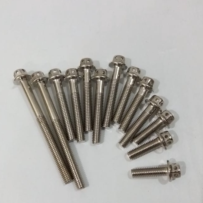 Jual BAUT CVT PROBOLT CHROME FULL STAINLESS FULL VARIO125,150 1SET ISI ...