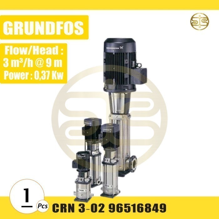 Jual Pompa Grundfos CRN 3 m3/h 3 kW Head 153 - 175 meter Centrifugal Pump | Shopee Indonesia