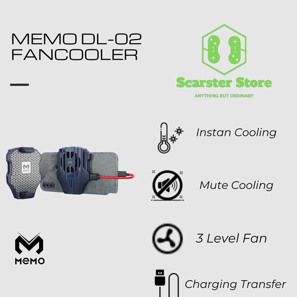 Jual Fan Cooler Radiator DL02 - Pendingin Hp Gaming - Coolingfan gaming ...