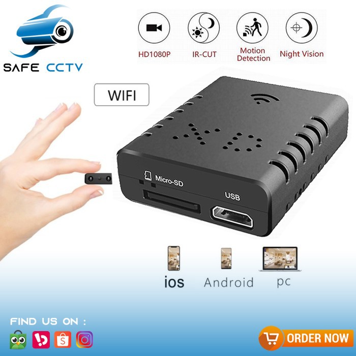 Jual Kamera Kecil Unik Wifi Camera XD Super Mini HD 1080P Bisa Konek Ke ...