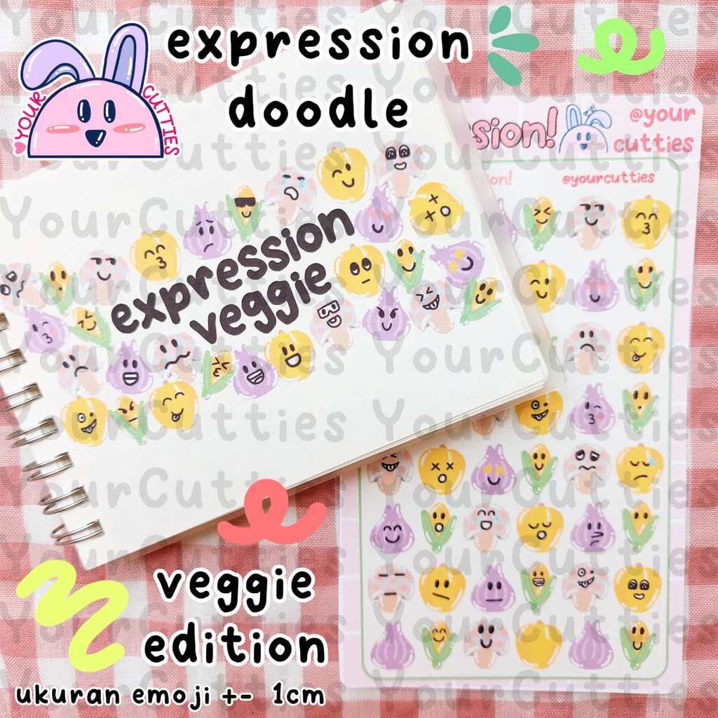 Jual [SHEET] STIKER VEGGIE EXPRESSION SAYUR EMOJI JURNAL BUJO PLANNER ...