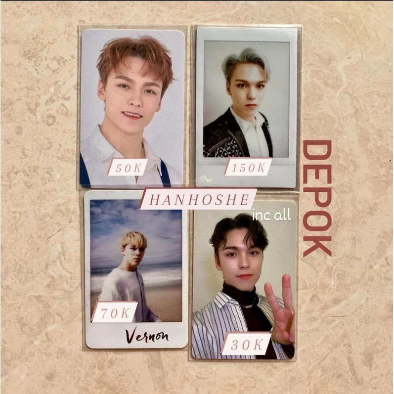 Jual Seventeen Photocard PC Vernon al1 alone version vernon pantai ...