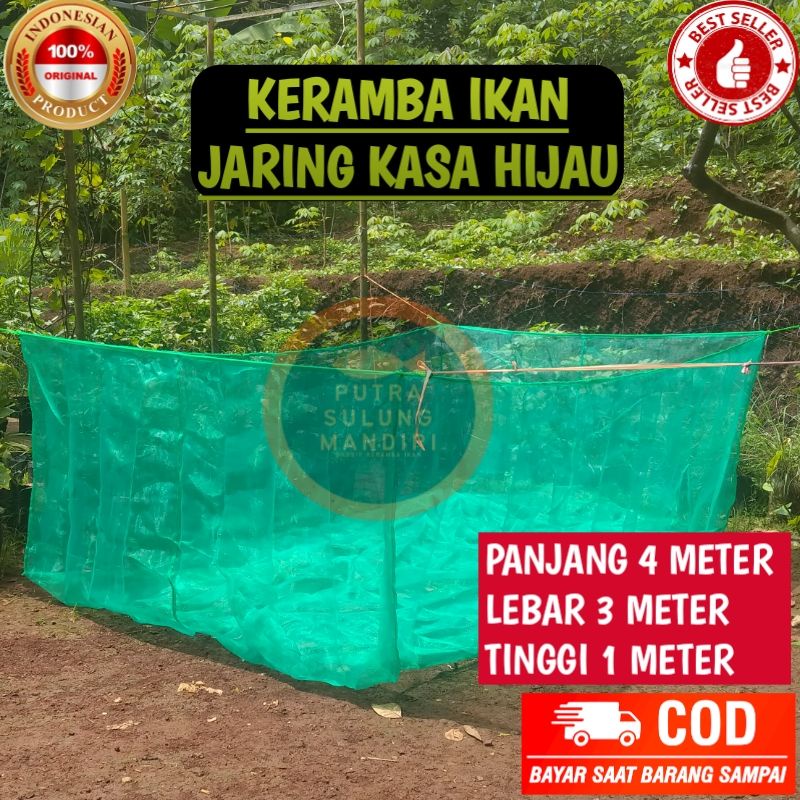 Jual K431 - Jaring keramba apung ikan ukuran 4m x 3m x 1m siap pakai ...