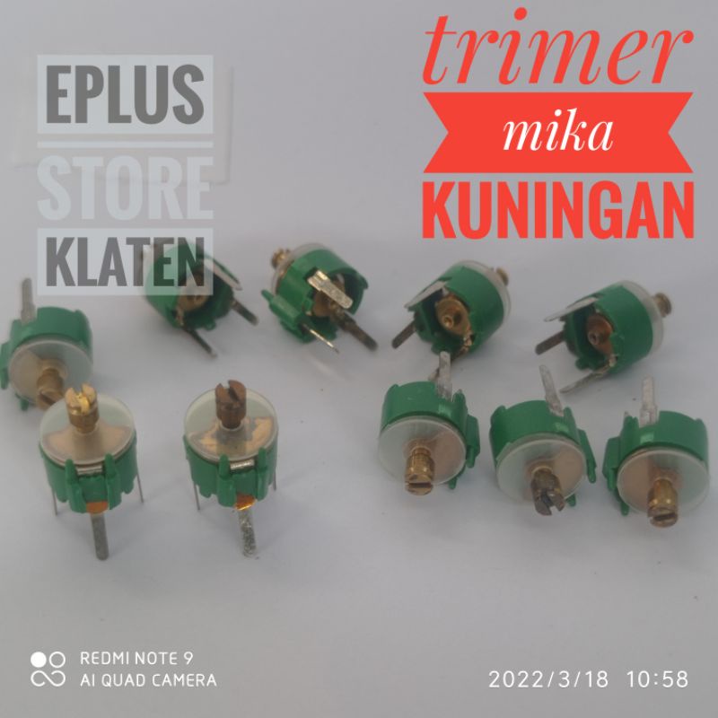Jual trimer kapasitor 20PF MIKA KUNINGAN high quality japan 8mm ...
