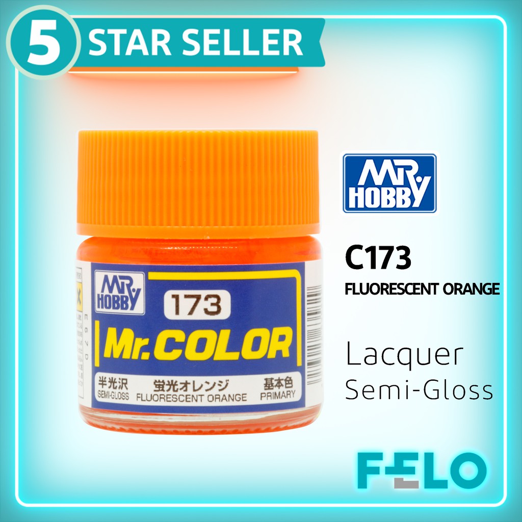 Jual CAT GUNDAM - MOKIT MR COLOR FLUORESCENT ORANGE C 173 / MR HOBBY ...