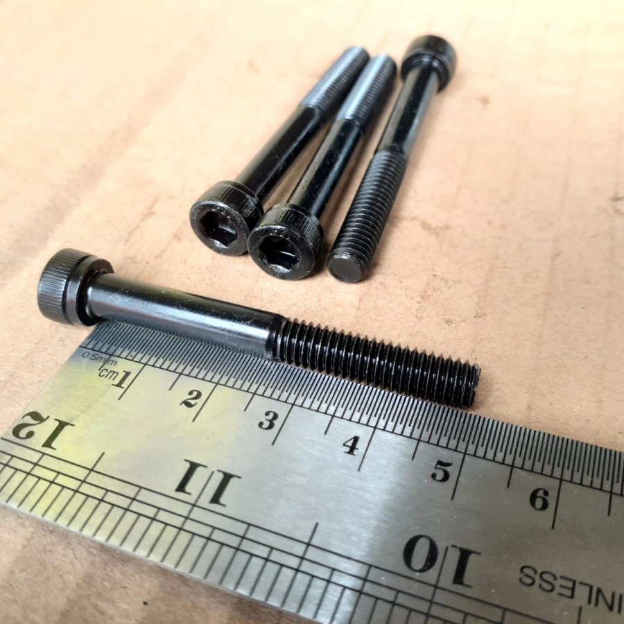 Jual BAUT L BAJA M6 X 50 / BAUT M6 / BAUT 10 KUNCI L5 / L 5 HALF DRAT ...