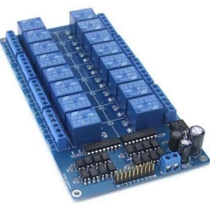 Jual 16 Channel 12V Relay Module Board Optocoupler Power For Arduino Al10 Tkpw2111 Kualitas Baik ...