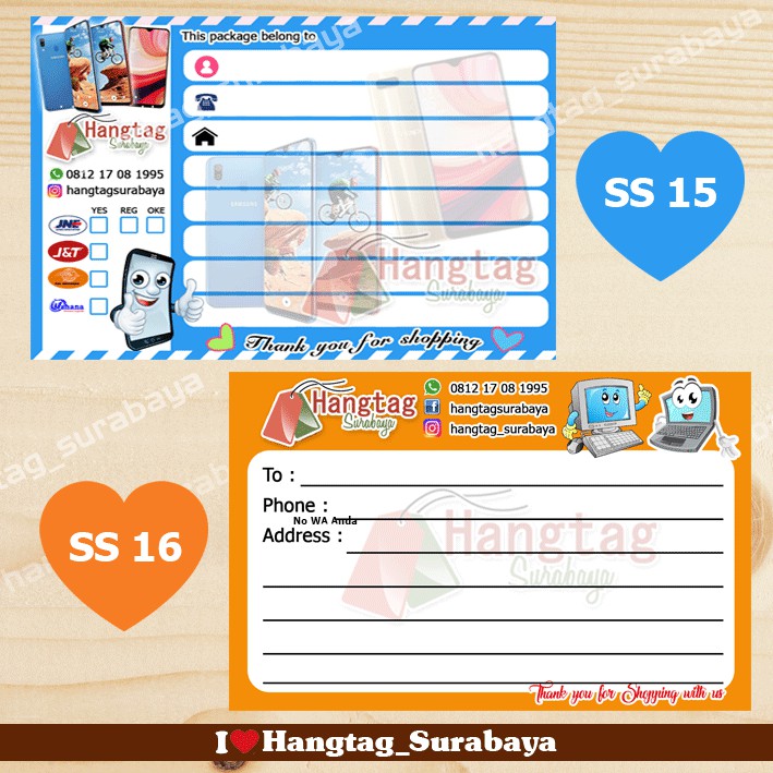 Jual Sticker alamat address Stiker pengiriman olshop pengiriman fragile ...