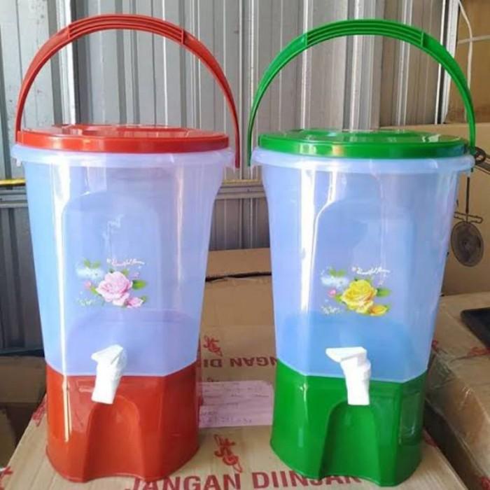Jual PBS tempat air minum kran plastik dispenser air murah 9 liter ...