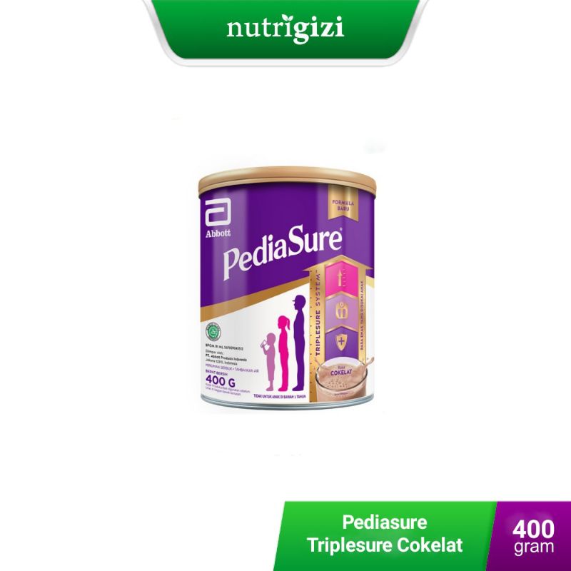 Jual Nutrigizi | Pediasure Triplesure 400 gram Susu Formula Pertumbuhan Anak usia 1-10 tahun ...