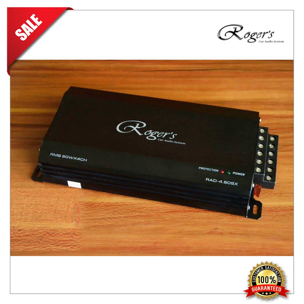 Jual ROGER'S Car Audio System Amplifier 4 Channel - RAD 4.80 SX ...