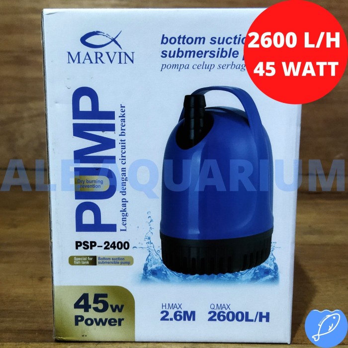 Jual Pompa Celup Kolam Ikan Marvin PSP 2400 Aquarium Hidroponik ...
