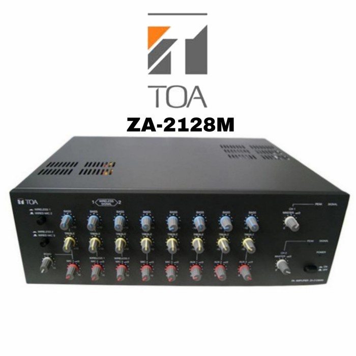 Jual Power Amplifier Mixer TOA ZA2128M - Ampli Output 2 Channel x 120 ...