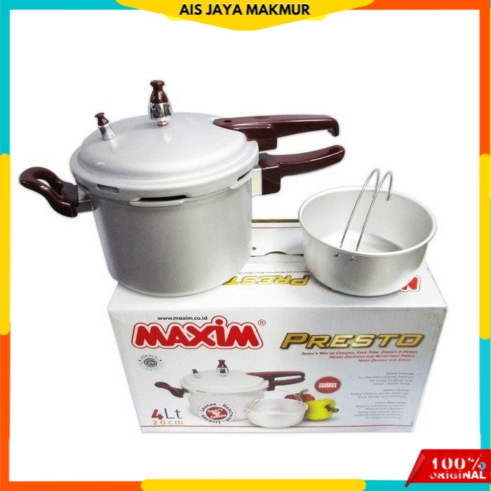 Jual Panci presto maxim 4 liter Original pressure cooker maxim | Shopee Indonesia