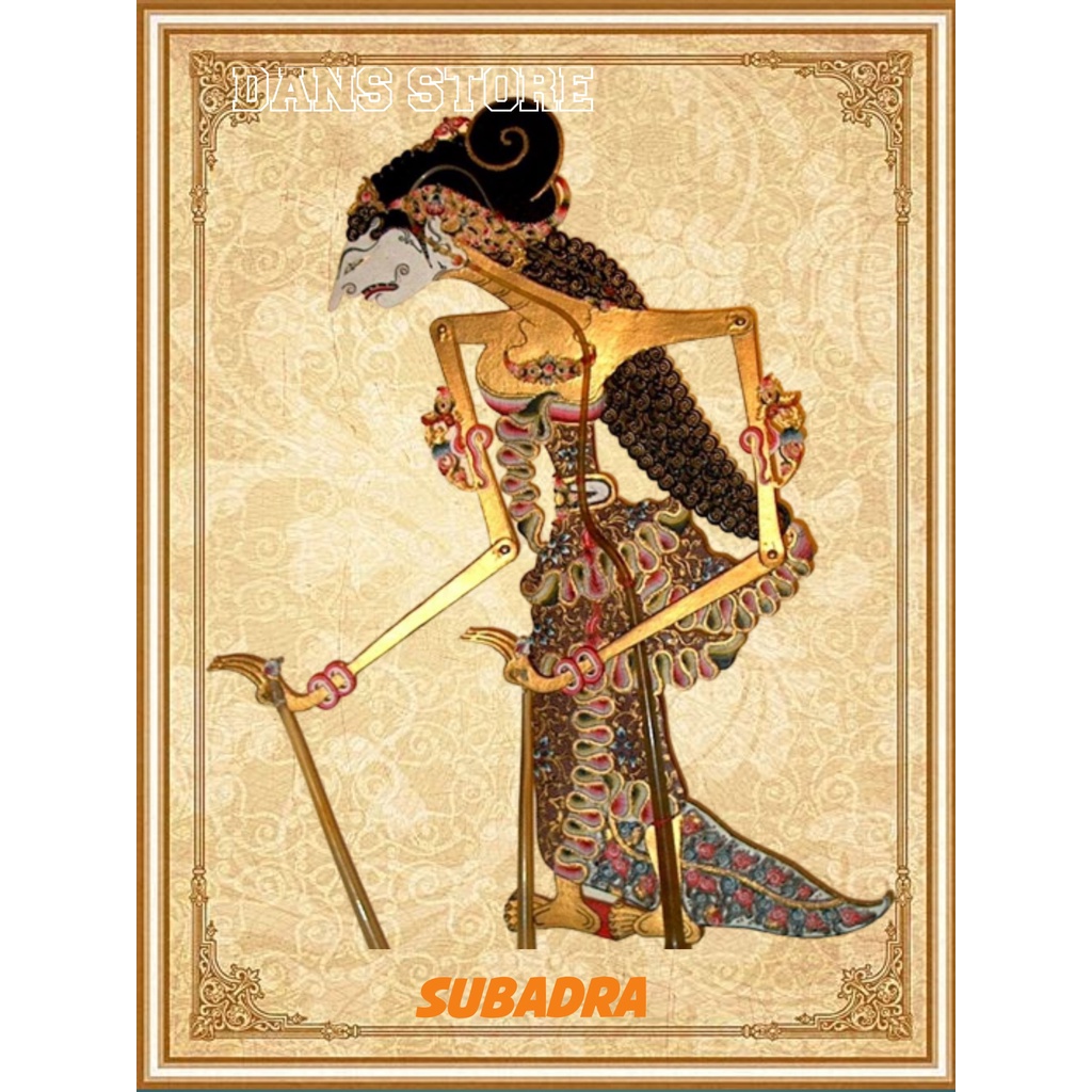Jual Poster Wayang Kulit Subadra Hiasan Dinding Sebagai Pajangan atau ...
