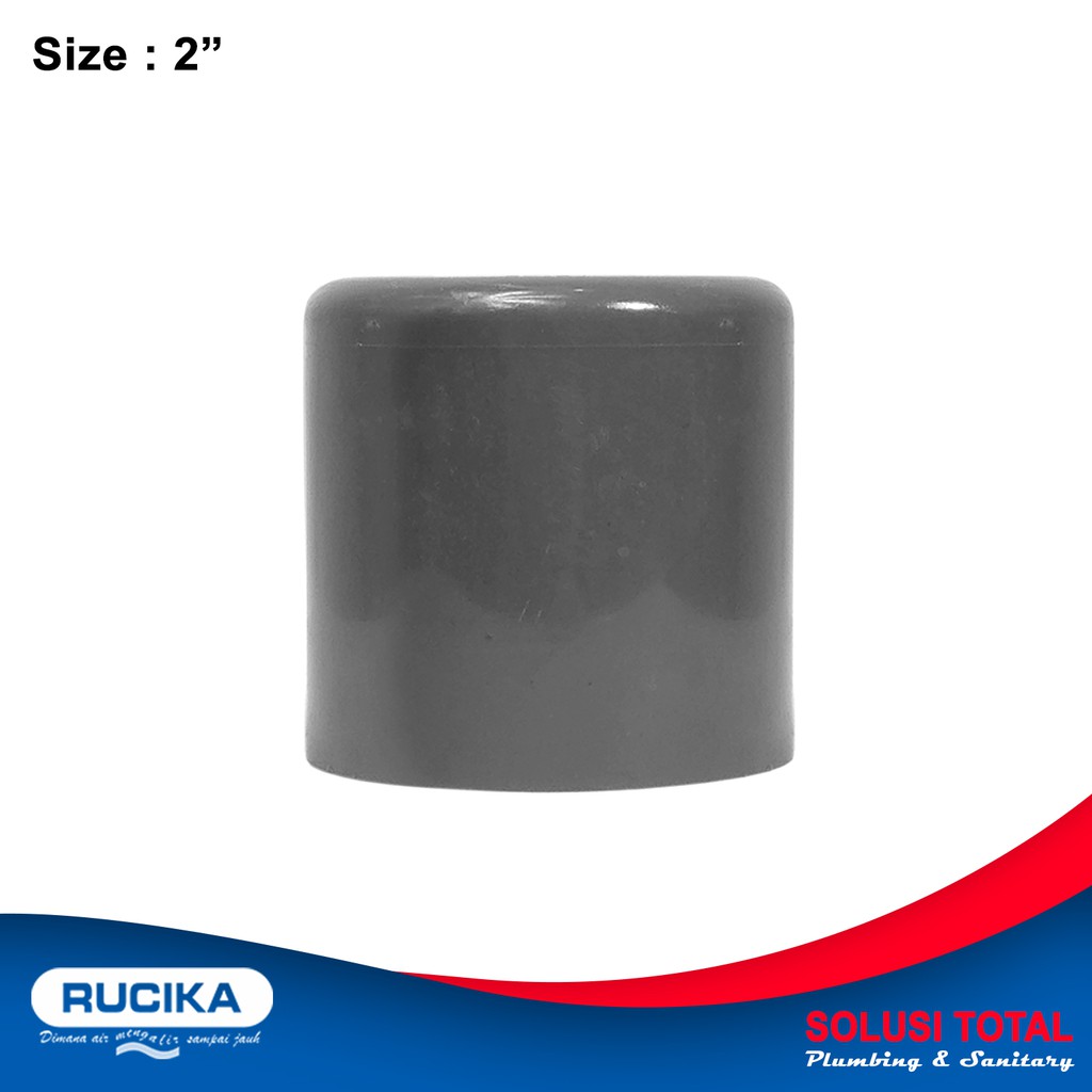 Jual Cap PVC D 2 Inch Rucika Dop PVC D 2" Rucika | Shopee Indonesia