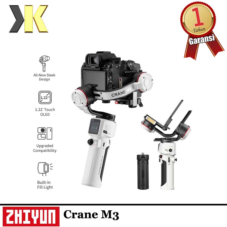 Jual Zhiyun-Tech CRANE-M3 3-Axis Handheld Gimbal Stabilizer Garansi ...