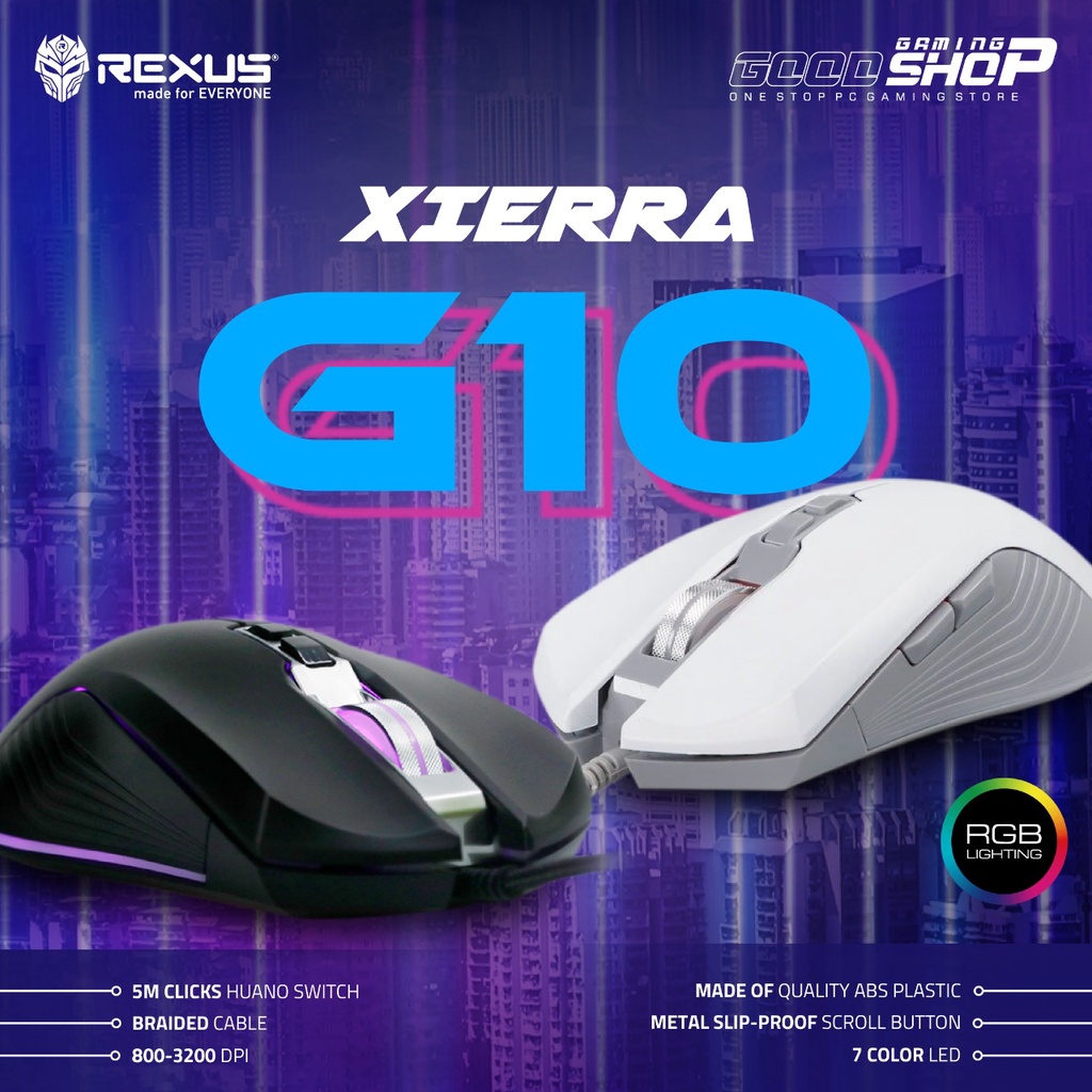 Jual REXUS G10 GAMING MOUSE | Shopee Indonesia
