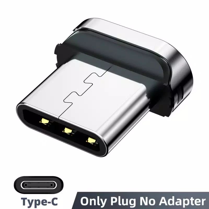 Jual Adapter Konverter Plug magnetik charger type C dan micro usb ...