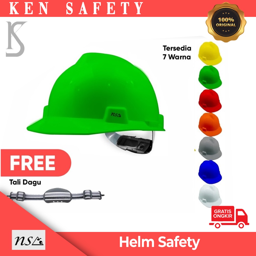Jual Topi Helm Proyek Helm Safety Kerja NSA Fastrac Putar SNI | Shopee ...