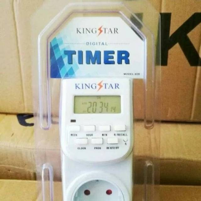 Jual Stop Kontak Timer Listrik Digital Kaiser / kingstar stopkontak ...