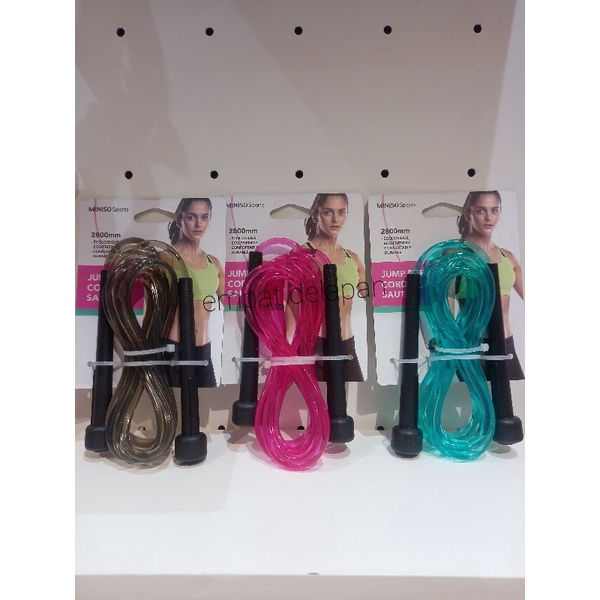 Jual MINISO TALI SKIPING/SKIPING ROPE WITH LONG HAND GRIP MINISO ...