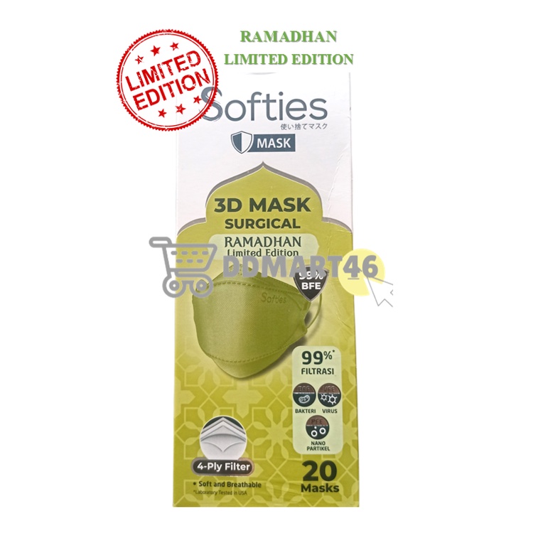 Jual Softies Surgical 3D Mask Original KF94 4ply Masker Box isi 20 ...