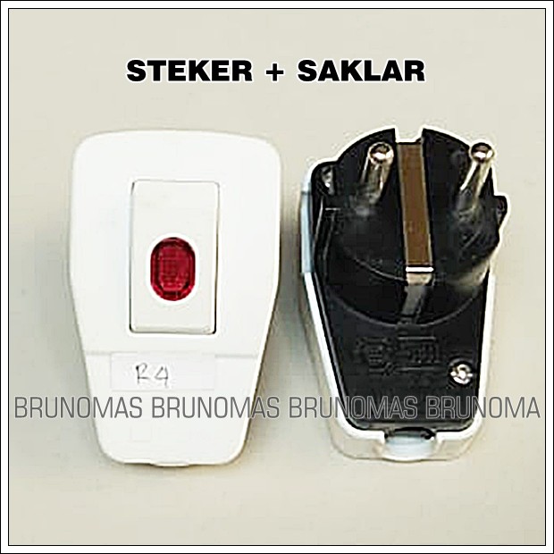 Jual Steker Listrik 2 In 1 - Steker Tanam Gandeng Saklar | Shopee Indonesia