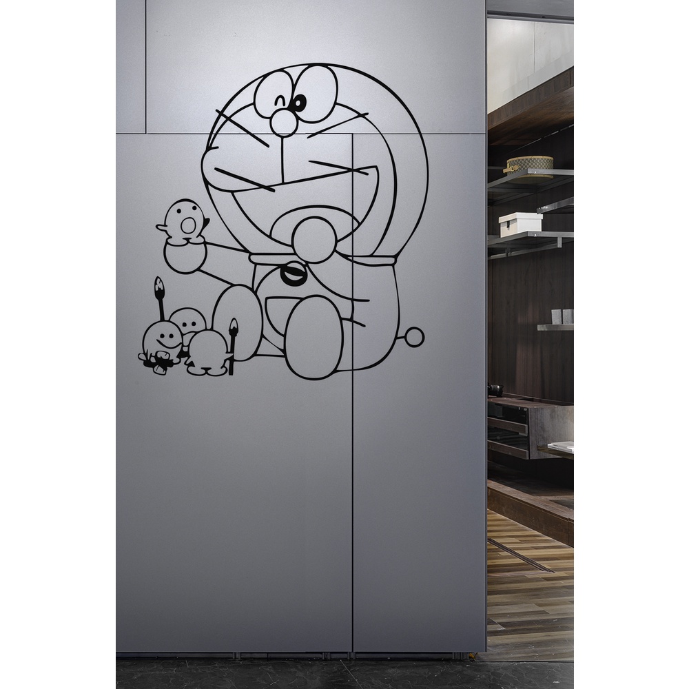 Jual Stiker Kulkas DORAEMON 1 pintu dan 2 pintu sticker cutting decal ...