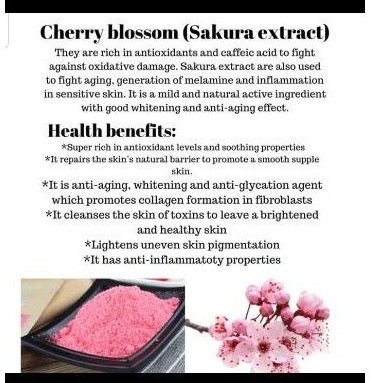 Jual Sakura pink extract powder 25 gr / Cherry blossom / Raw materials ...