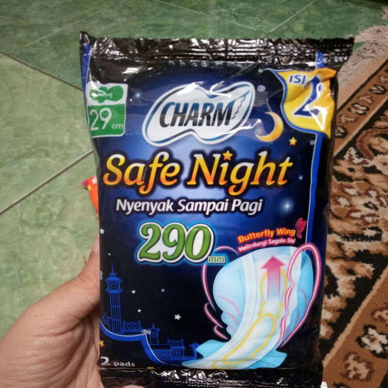 Jual charm safe night 290mm renteng isi 2 | Shopee Indonesia