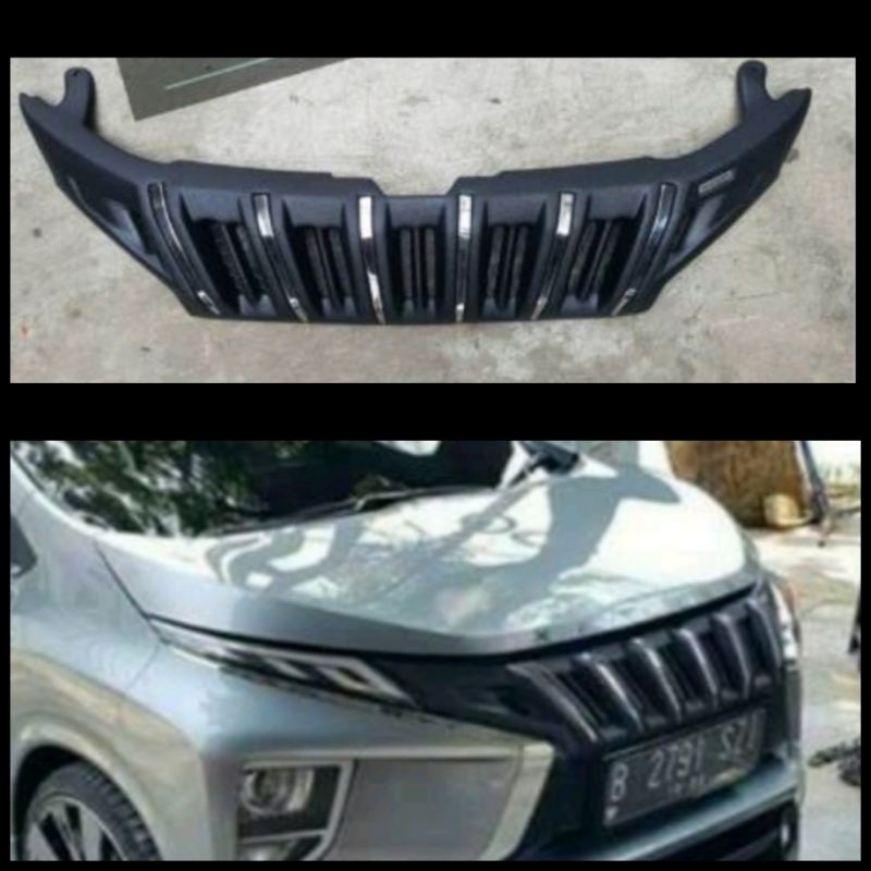 Jual grill xpander gril depan xpander model Apollo warna hitam doff ...