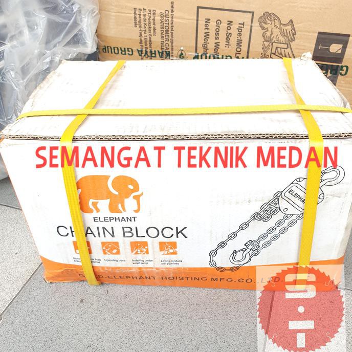 Jual New Chain Block Takel Katrol Hoist 3Ton 3 Ton 3 Meter 3 M Elephant ...