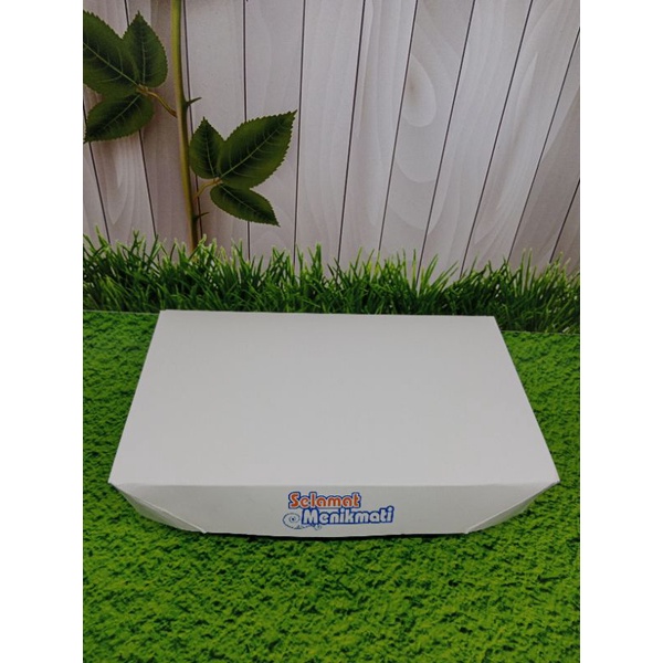 Jual paper lunch box/kotak nasi ukuran m (50 pcs) | Shopee Indonesia
