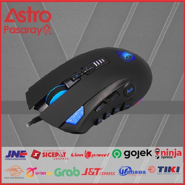 Jual Sades Axe RGB Gaming Mouse | Shopee Indonesia