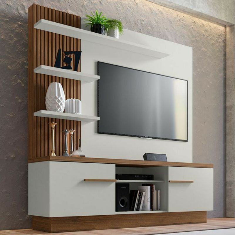 Jual BACDROP TV HPL MINIMALIS / MEJA TV HPL CUSTOM | Shopee Indonesia
