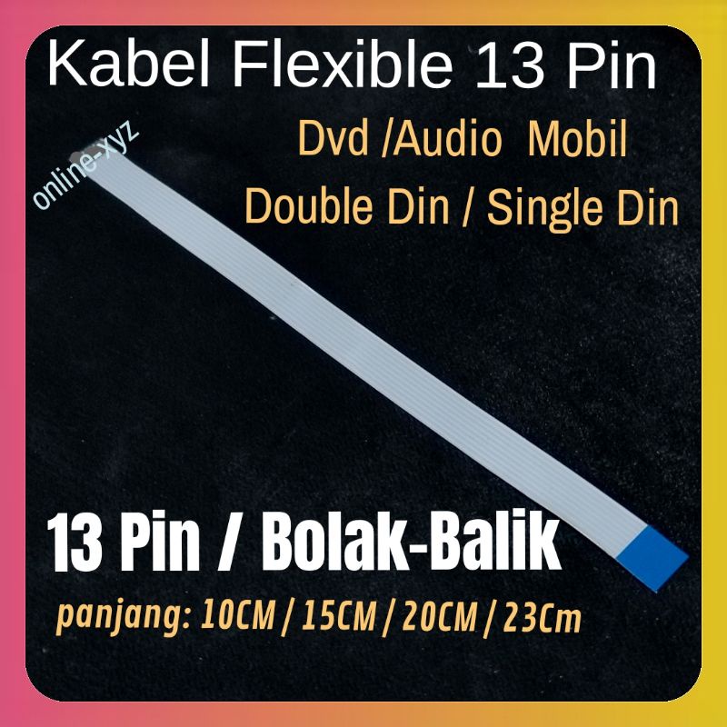 Jual kabel flexible fleksible 13 pin Audio Tape dvd Mobil double din ...