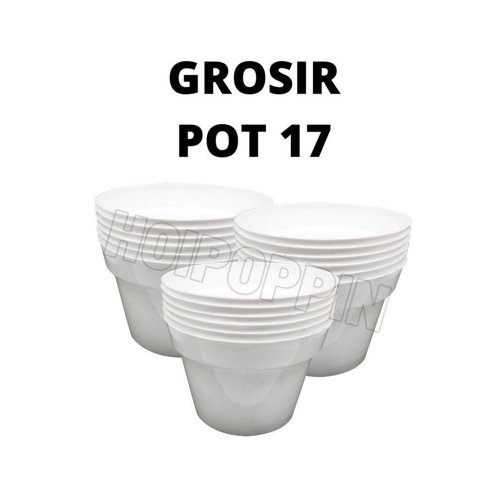Jual HPP - GROSIR POT 17 PUTIH / POT 17 PUTIH / POT PEMBIBITAN / POT ...